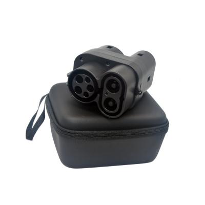 China CCS1 to CCS2 Adapter Connector for EV Car with Security Function Replace/Repair and Antiflaming Fireproof Rubber Hose for sale