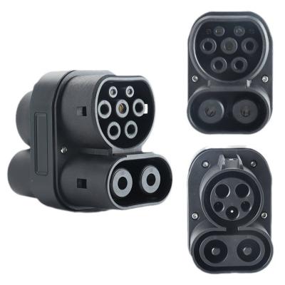 China CCS1 to CCS2 Adapter Connector for EV Car with Security Function Replace/Repair and Antiflaming Fireproof Rubber Hose for sale