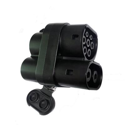 China CCS1 to CCS2 Adapter Connector for EV Car with Security Function Replace/Repair and Antiflaming Fireproof Rubber Hose for sale