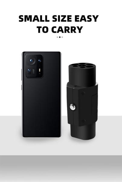 Quality E-mingze New Type2 to GBT AC Plug Charging Adapter Electric Vehicle Car for sale
