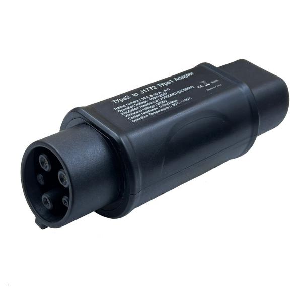 Quality Type 2 to Type 1 EV Adapter Electric Cars Charger Converter Sae J1772 to IEC62196 Adapter for sale