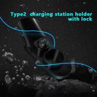 China Black EV Charger Type 2 Plug Holder Wall Mount Bracket Socket For Professional for sale