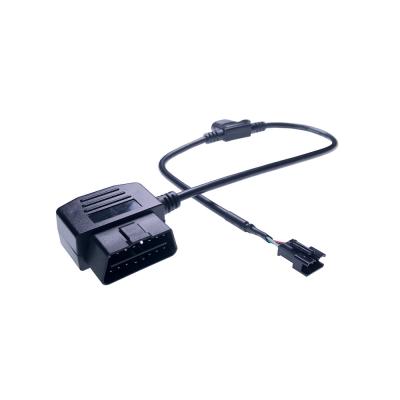 China 1m Length Black AOTAI OBD-II OBD Extension Cable OEM and Customized Cable for sale