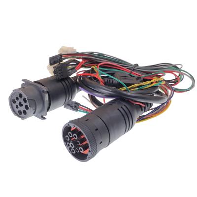 China Customize J1939 9PIN Cable Wire Harness Deutsch 9PIN to OEM Housing and 2A Fuse Cable with Normal Plug Material PA66 CF ABS PC for sale