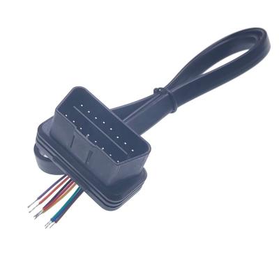 China PVC Insulation AOTAI OBD OBDII J1962 Male Connector to Open Plug Wire OBD2 Pigtail OBDII DIY Mobley USB Adapter for sale
