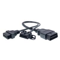 China 1M PVC OKI Technic Material OBD OBD2 OBDII 16Pin 12V 24V Y Cable for Personalized Customization for sale