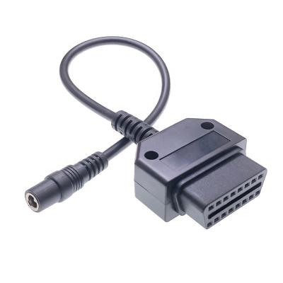 China 20AWG/24AWG/26AWG/28AWG Wires AOTAI OBD-II OBD Female to DC Cable 16PIN J1962 Extension Cable with Nickel/Golden Plating for sale