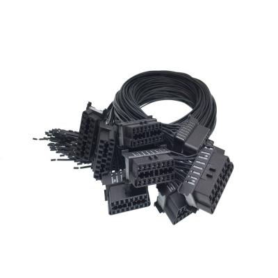China 12V ABS/PVC OBD2 Code Reader OBD Scanner Connector Auto Diagnostic Wire Harness with Voltage for sale