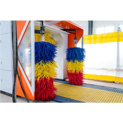 China Car Cleaning 368*230*285cm Full Automatic Rollover Car Wash Machine Equipment with Style and 3 Brush System for sale