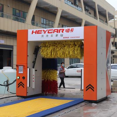 China Car Cleaning 368*230*285cm Full Automatic Rollover Car Wash Machine Equipment with Style and 3 Brush System for sale