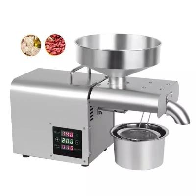 China SESAME OIL Electric Oil Press Machine Small and Compact Home Extractor Expeller for Groundnut Peanut Soybean Sunflower for sale