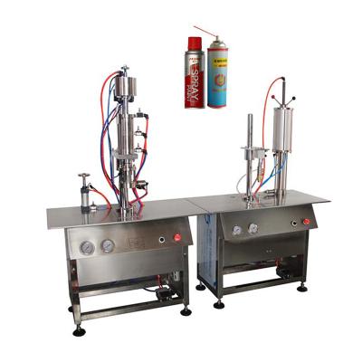 China Gas Filling Accuracy ≤±1% 1" 25.4mm Valve Bag on Valve Filling Machine for Body Care and Cosmetic Spray for sale