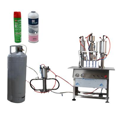 China Speed Cans Diameter 35-65mm Aerosol Snow Spray Filling Production Line Window Flower Spray Adhesive Spray Making Machine for sale