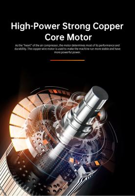 China 2HP 100L Mobile 2 Cylinder Belt Driven Air Compressor with Wheels Gas Type Air 0.7CBM Mobile for sale