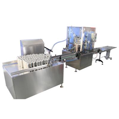 China Automatic Deodorant Filling Machine Line for Aerosol Generator Tin Can Filling Sealing Machine 2400-3600cans/h Capacity for sale