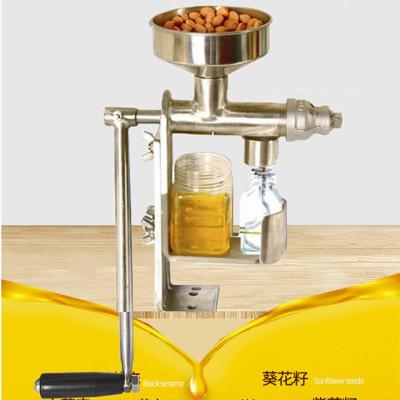 China Stainless Steel 304 Pakistan Mini Manual Oil Press Machinery Black Seeds Oil Press Machine Prices with Energy Saving for sale