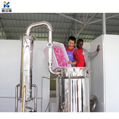 China Energy Saving 300L Stainless Steel Essential Oil Distiller for Lavender/Rosemary Oil Extraction and Distillation Process for sale