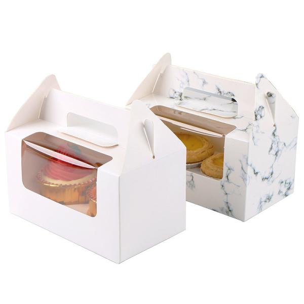 Quality Recyclable Bread Cake Bulk Bakery Boxes Packaging Pink White Brown for sale