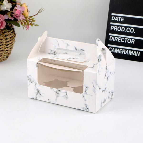 Quality Recyclable Bread Cake Bulk Bakery Boxes Packaging Pink White Brown for sale
