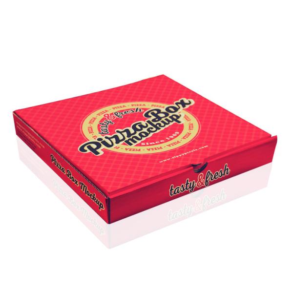 Quality Custom Logo Bulk Rectangle Corrugated Cardboard Pizza Boxes 30 Inch Cajas White for sale