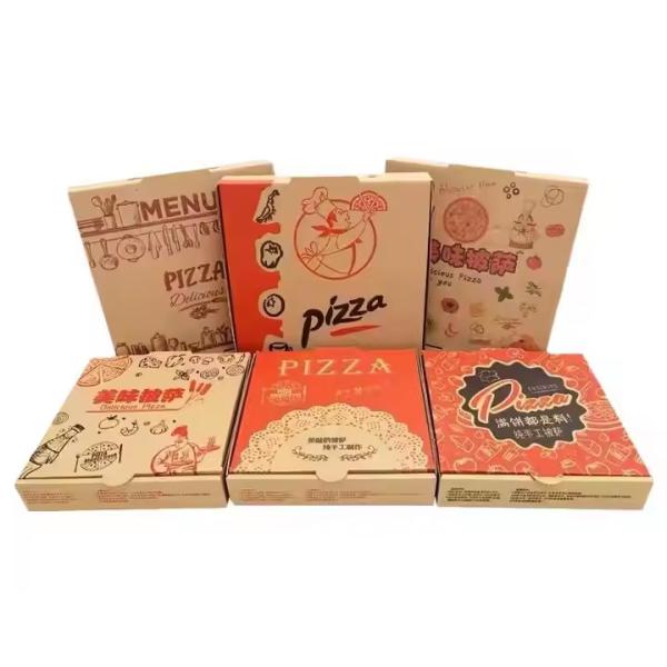 Quality Food-Grade Recyclable Pizza Boxes Custom Logo OEM Accepted for sale