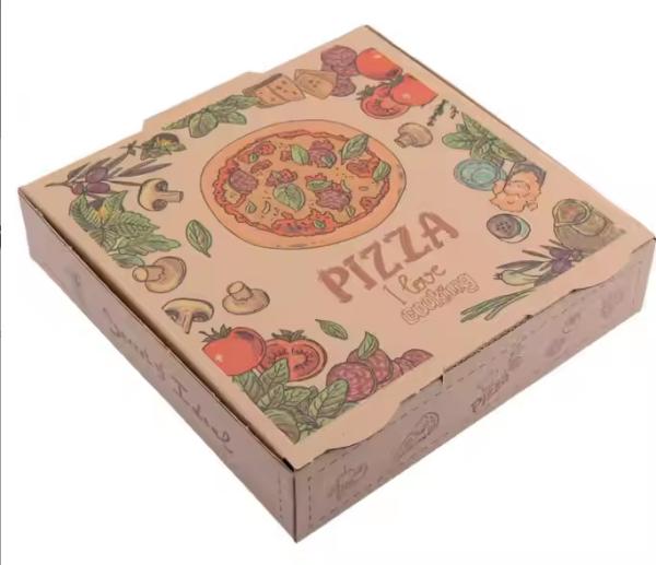 Quality Food-Grade Recyclable Pizza Boxes Custom Logo OEM Accepted for sale