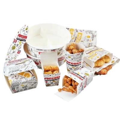 China Disposable Paper Pizza Hamburger Fried Chicken Boxes For Takeaway Customized for sale