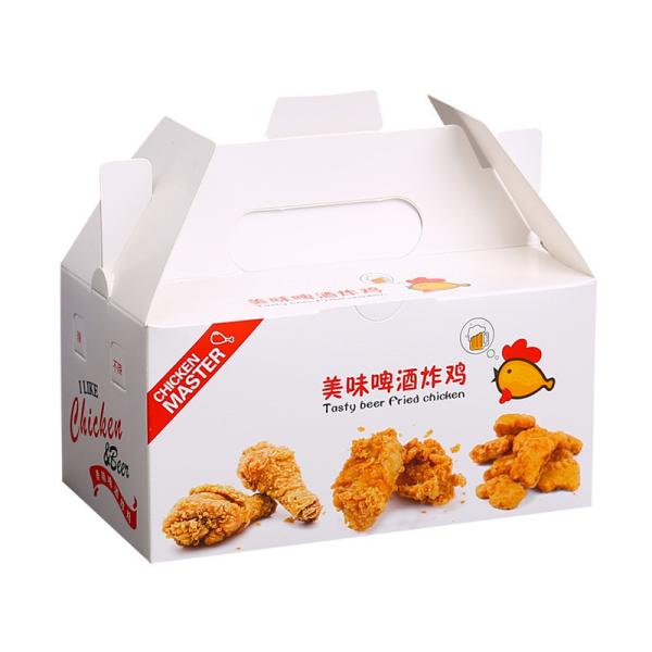 Quality Stamping Biodegradable Long Fried Chicken Box Disposable Paper Containers for sale