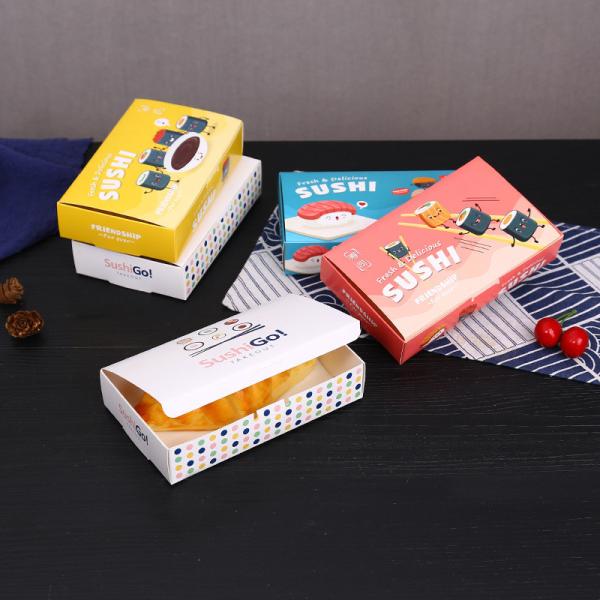 Quality Stamping Biodegradable Long Fried Chicken Box Disposable Paper Containers for sale