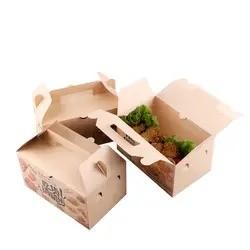 Quality Kraft Takeout Lunch Fried Chicken Boxes Packaging Recyclable In Bulk for sale