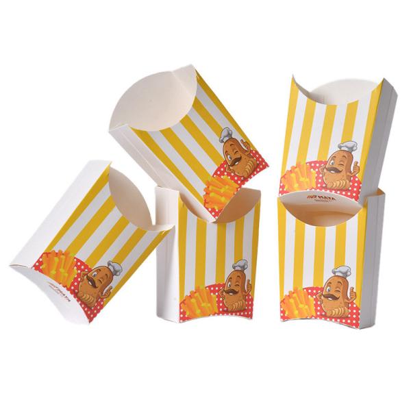 Quality Custom Recyclable French Fries Carton Food Package Boxes Packaging for sale