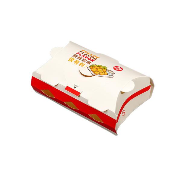 Quality Paperboard Food Package French Fries Boxes Takeaway Disposable Containers for sale