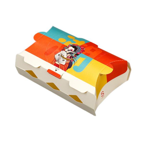 Quality Paperboard Food Package French Fries Boxes Takeaway Disposable Containers for sale