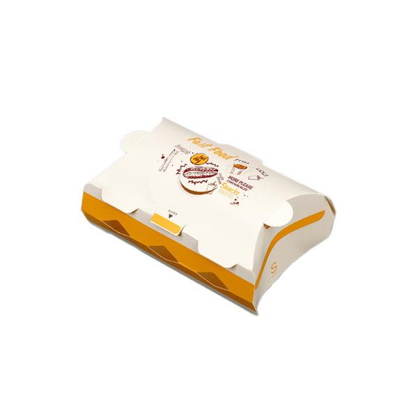 Quality Paperboard Food Package French Fries Boxes Takeaway Disposable Containers for sale