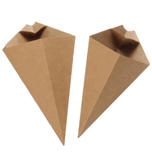Quality Kraft Paper Chips French Fries Boxes Take Out Containers Packaging For Pastries for sale