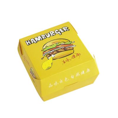 China Lightweight Compostable Burger Breakfast Patty Box with Custom Printed Logo for Takeaway for sale