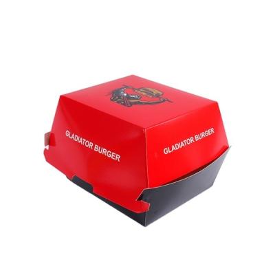 China スタンプ ファーストフード ポンドボックス バーガー 個別バーガーボックス for sale