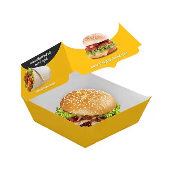 Quality Food-Grade Oil-Resistant Paper Containers Custom Fast Food Boxes for Takeaway for sale