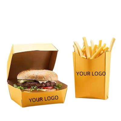 China Automatic Printing Hamburger Boxes Disposable Takeaway Packaging for sale