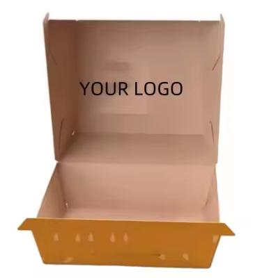 China Custom Eco-Friendly Burger Box for Fast Food Packaging Sustainable Choice for sale