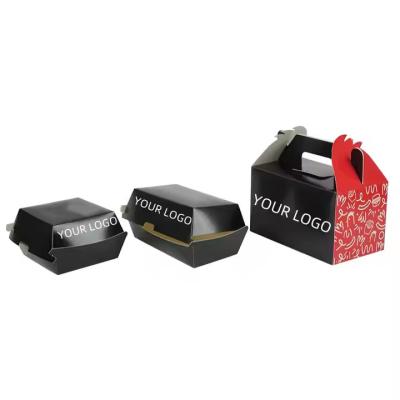 China Wholesale Custom Eco-Friendly Kraft Box for Fast Food Burgers, Fries & Chicken for sale
