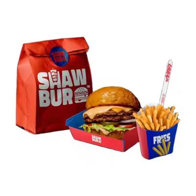 China Wholesale Custom Eco-Friendly Burger Box for Fast Food Takeaway for sale