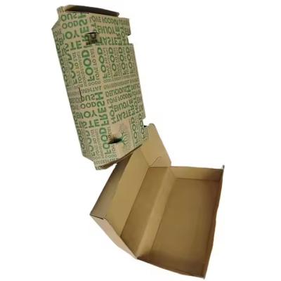 China Custom Recyclable Kraft Paper Burger Box Eco-Friendly Fast Food Packaging with CMYK 4 Color Offset Printing for sale