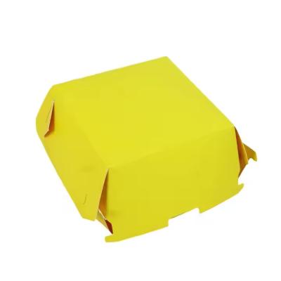 China Custom Biodegradable Kraft Burger Box Eco-Friendly Fast Food Packaging with Glossy Lamination and Your Business's Logo for sale