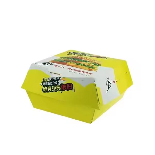 Quality Customized Printed Logo Food Packaging Box Recyclable and Disposable for Fast for sale