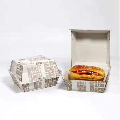 China Customized Different Shape Food Catering Biodegradable Burger Box Fast Food Takeaway Packaging for Eco-Friendly Takeout for sale