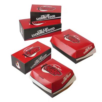 China Customized Fast Food Packaging Box for Burger Fries and Chicken Wings Eco-Friendly Solution for sale