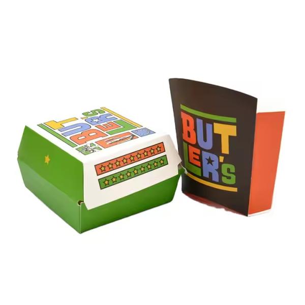 Quality Eco-Friendly Containers Biodegradable Kraft Paper Fast Food Packaging for Custom for sale