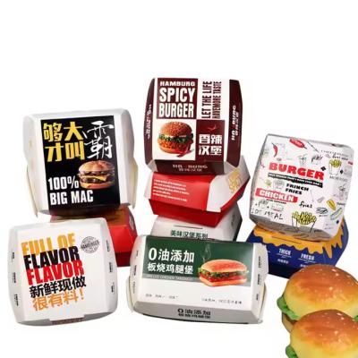 China Recyclable Biodegradable Clamshell Burger Boxes Eco-Friendly Bagasse Fast Food Containers for Customized Shapes for sale