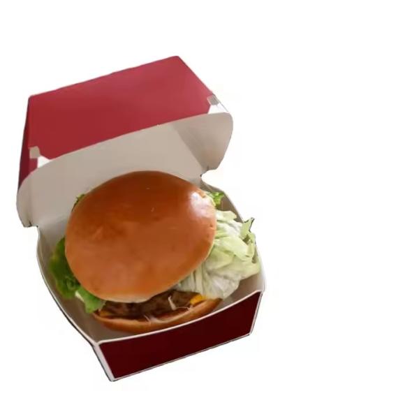 Quality Wholesale Customized Fast Food Delivery Burger Box Biodegradable Food Grade for sale